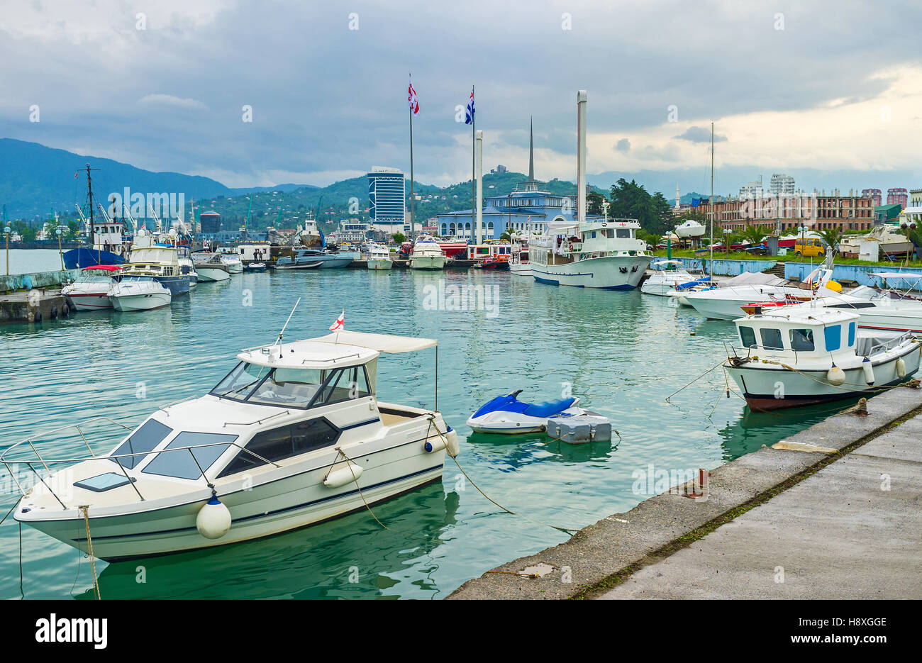 The tourist port offers different sea attractions for visitors ...