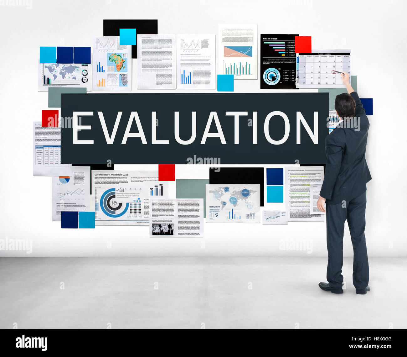 Business Marketing Documents Strategy Planning Concept Stock Photo - Alamy
