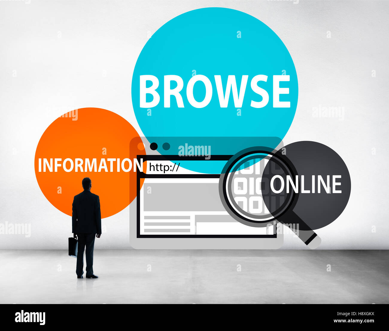 Browse Browser Searching Information Connection Web Concept Stock Photo ...