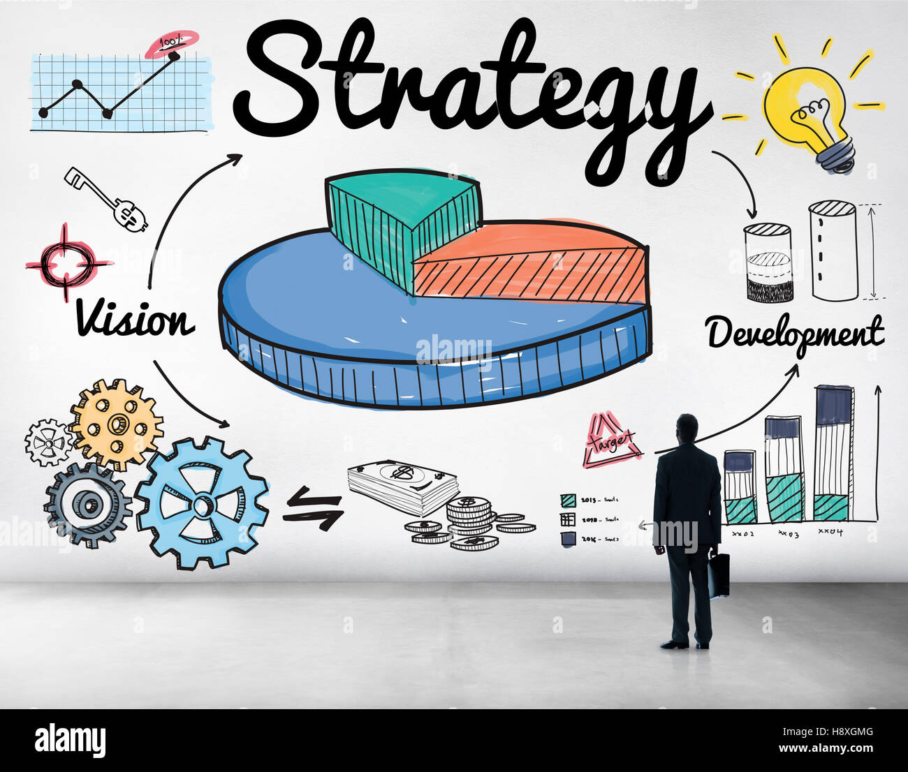 Strategy Business Chart Vision Development Concept Stock Photo - Alamy