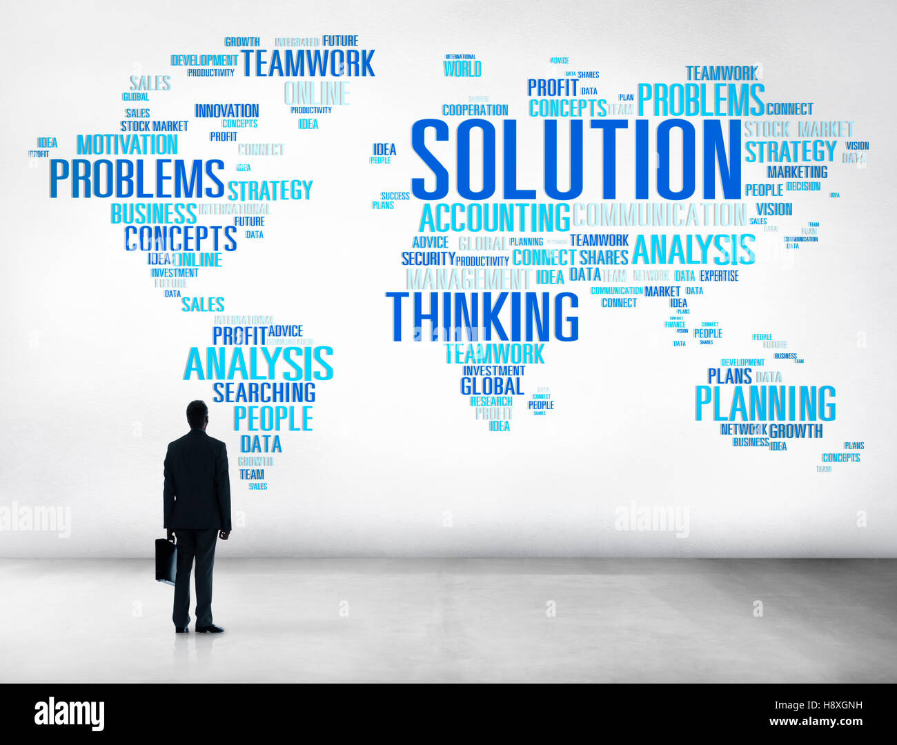 Solution Solve Problem Strategy Vision Decision Concept Stock Photo - Alamy