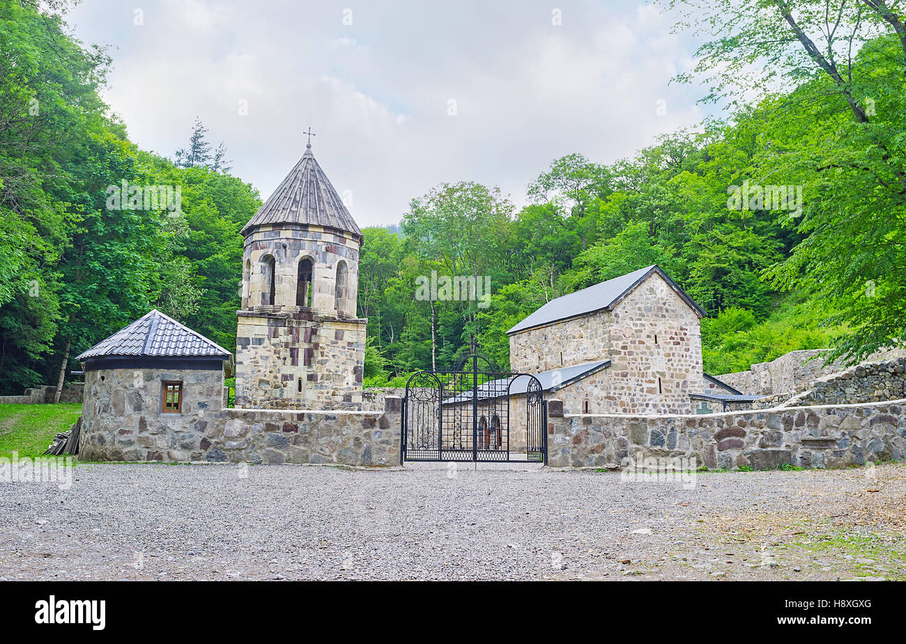 The Chitakhevi St. George's Monastery, located in Borjomi valley among ...