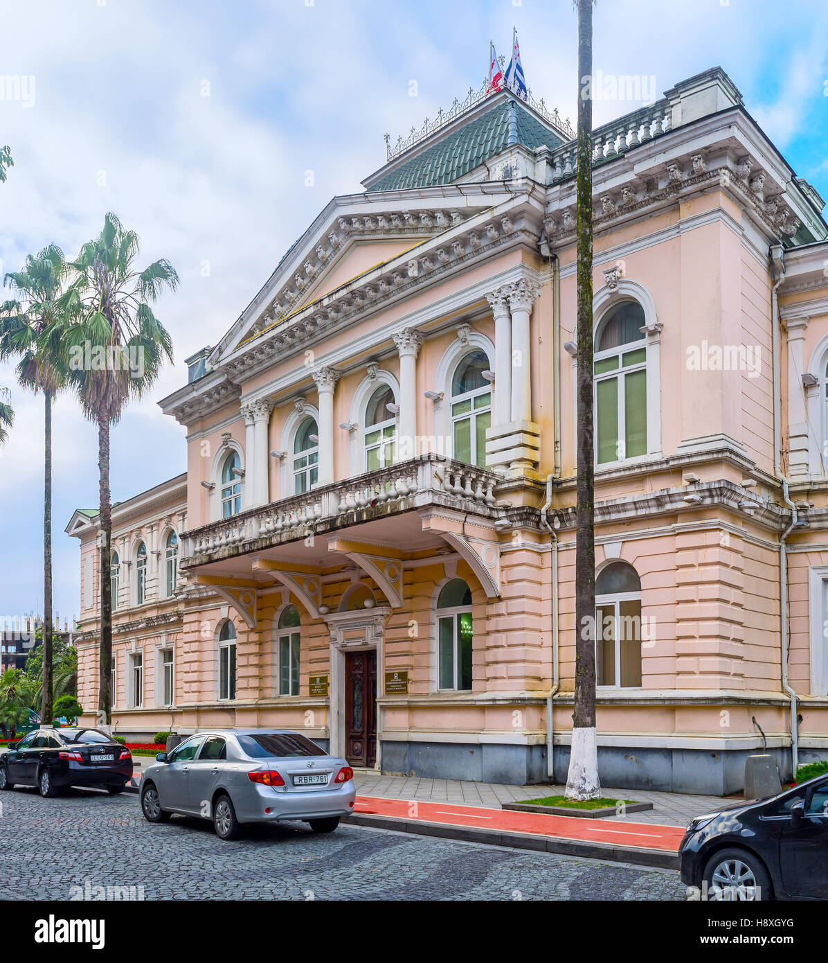 The facade of the City Hall, located in the old town Stock Photo - Alamy