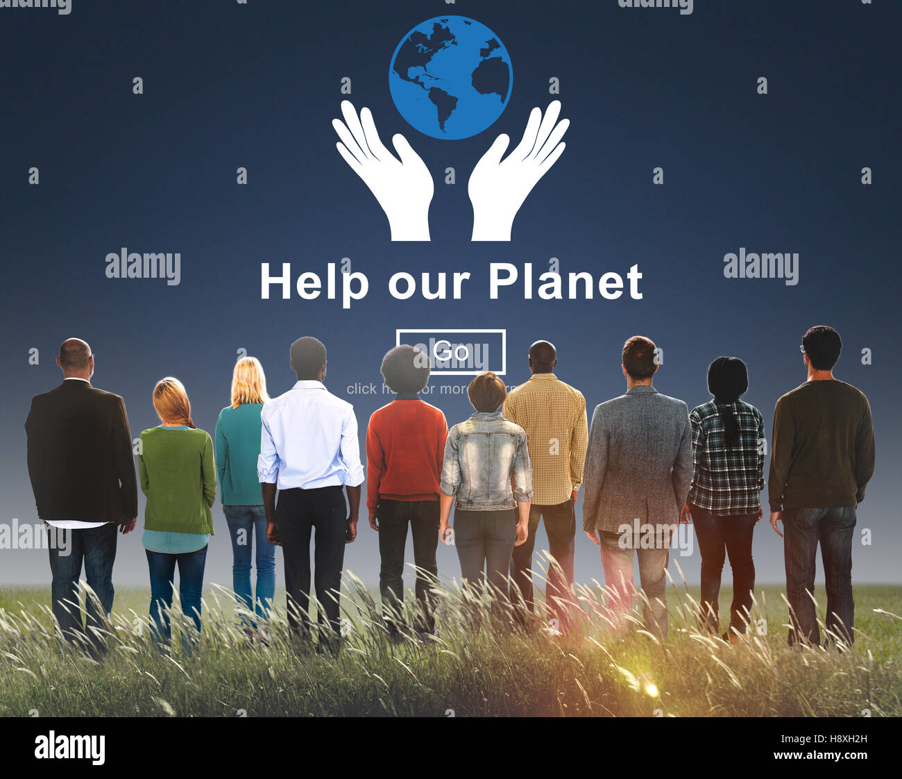 Help Our Planet Environmental Conservation Support Concept Stock Photo ...