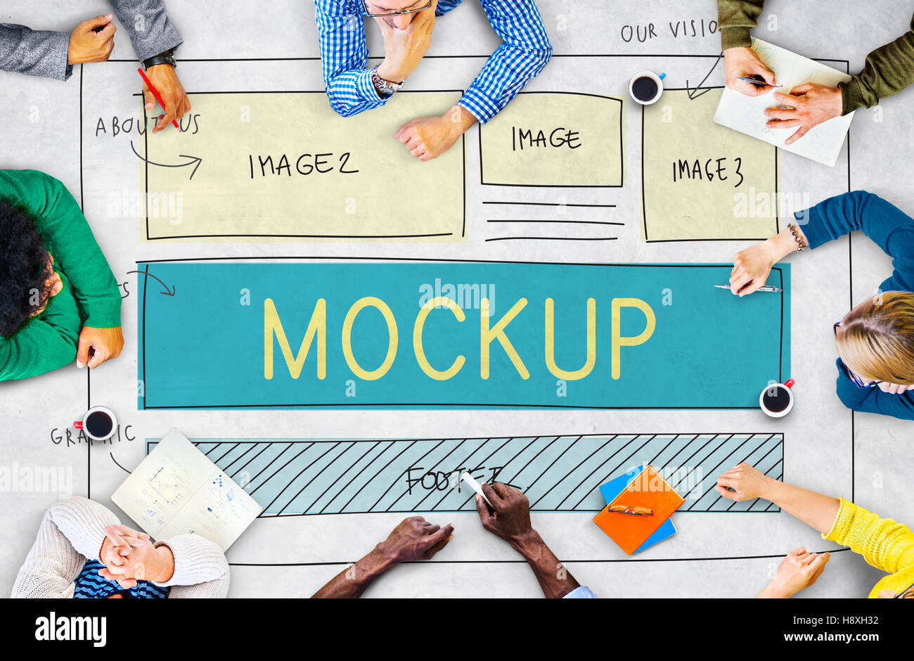 Mockup Object Imitate Model Replica Design Reproduce Concept Stock ...