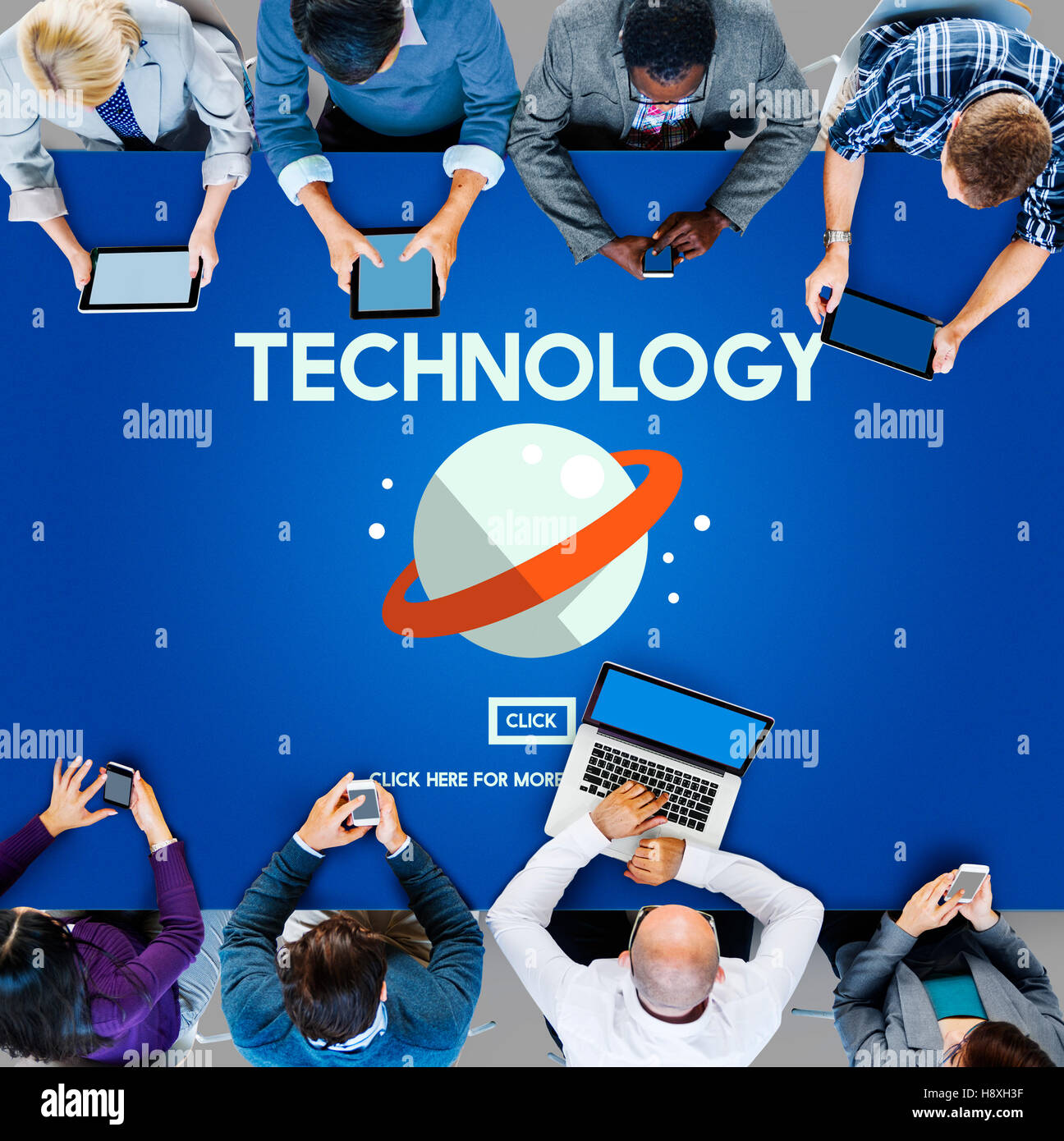 Technology Data Digital Internet Innovation Tech Concept Stock Photo ...