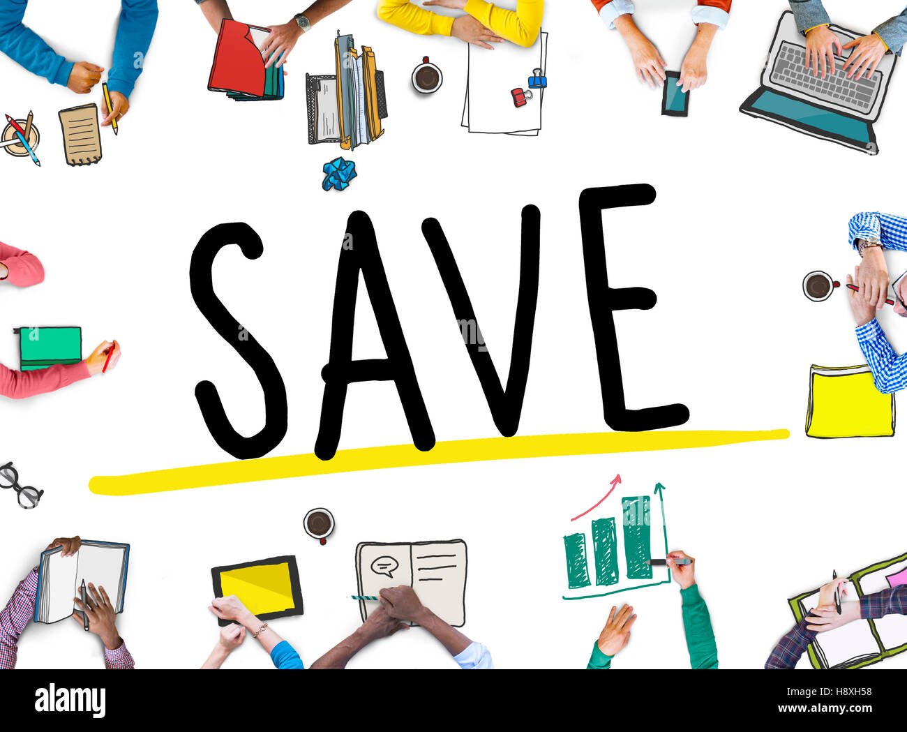 Saving Save Money Finance Budget Banking Concept Stock Photo - Alamy