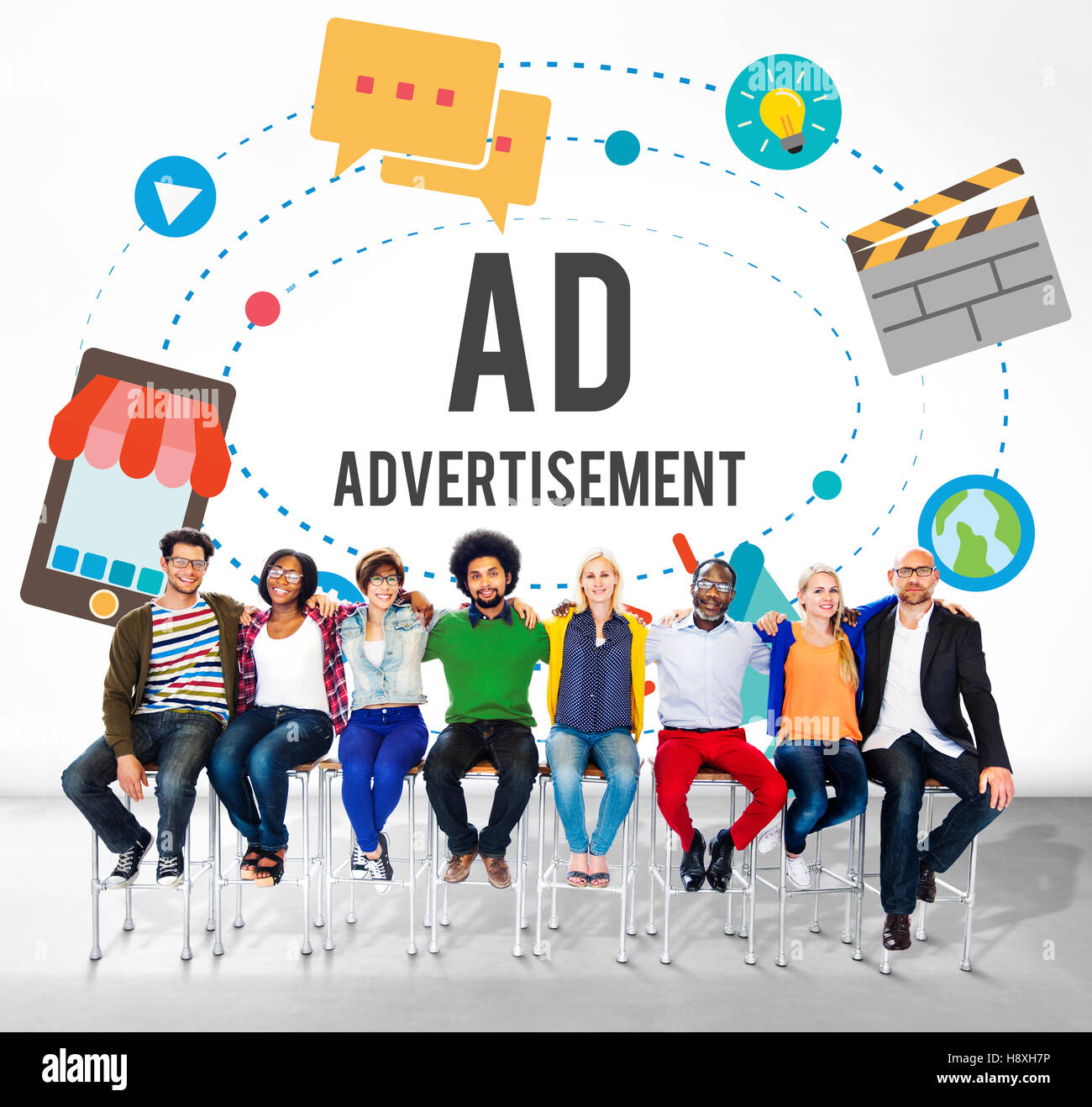 Teamwork advertisement hi-res stock photography and images - Alamy