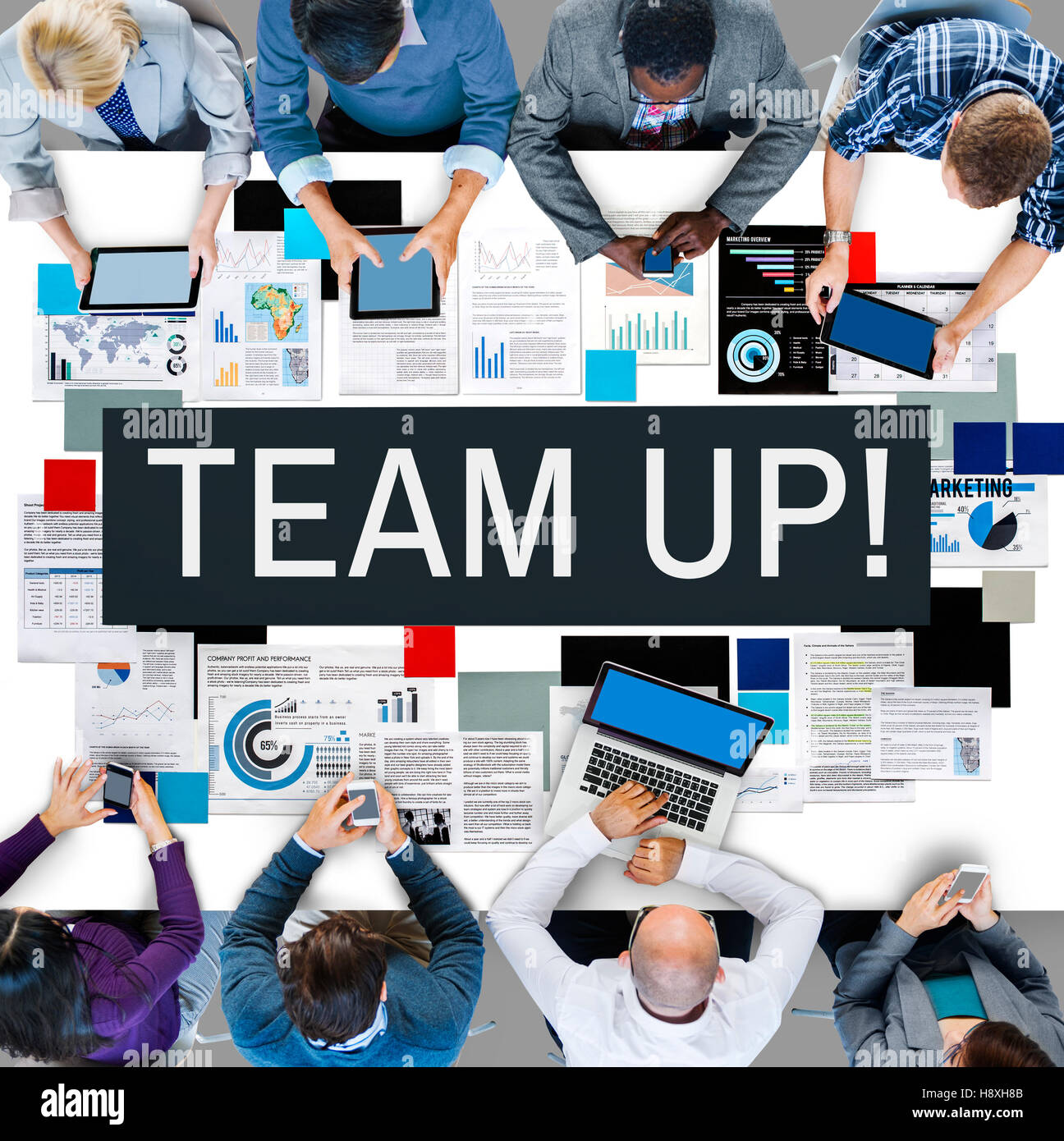 Team Up Alliance Collaboration Corporate Concept Stock Photo - Alamy