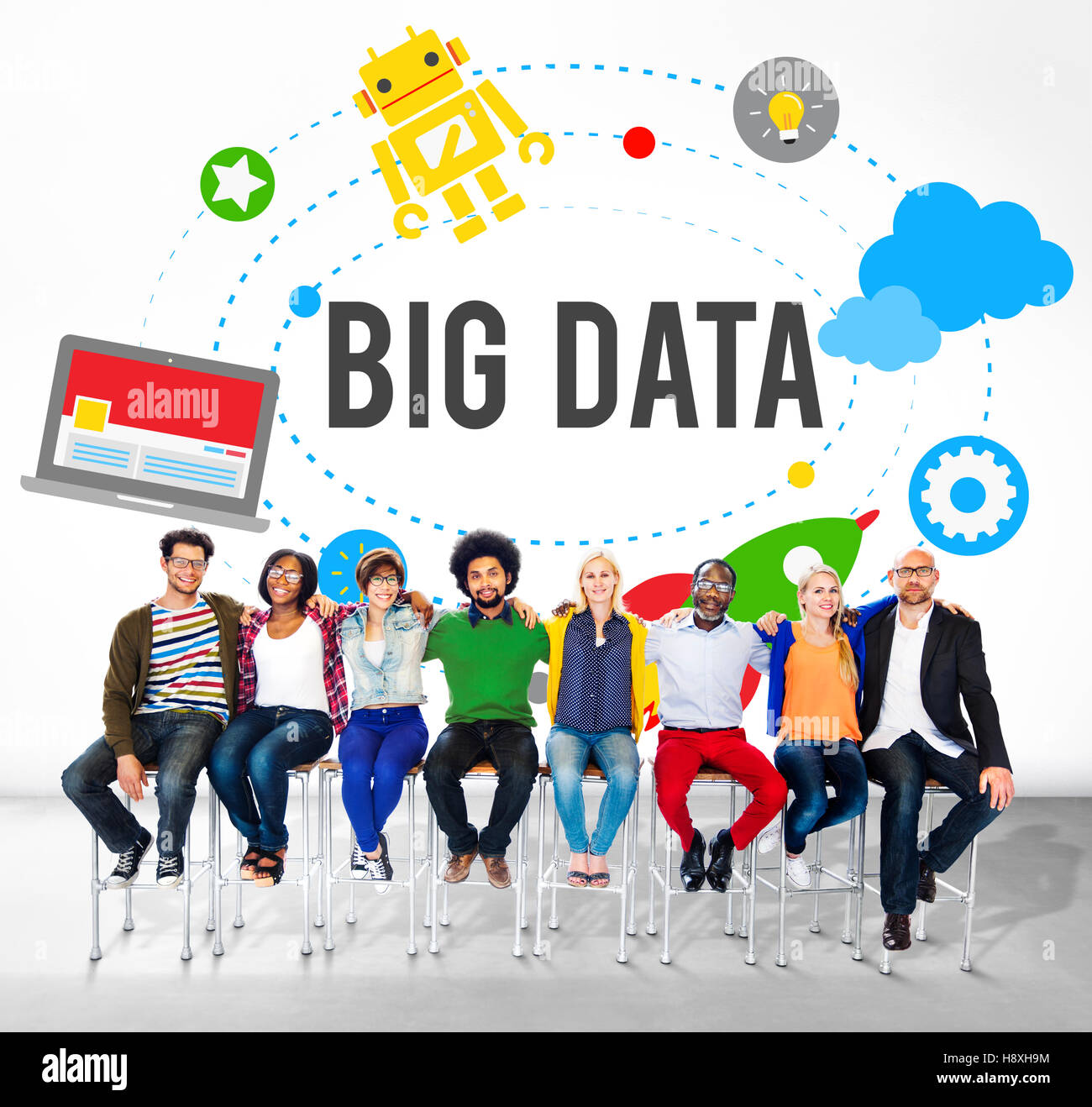 Big Data Database Storage Analysis Security Concept Stock Photo - Alamy