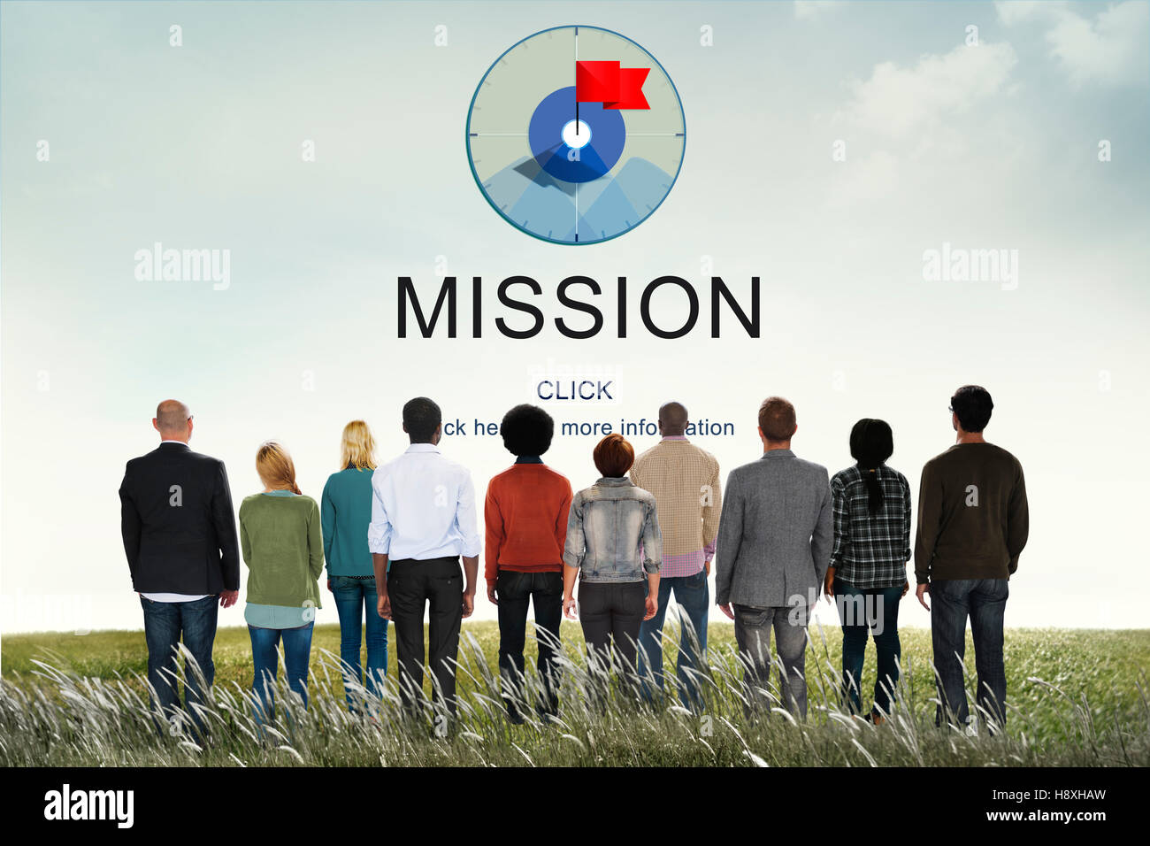 Mission Aim Goals Motivation Strategy Target Concept Stock Photo - Alamy