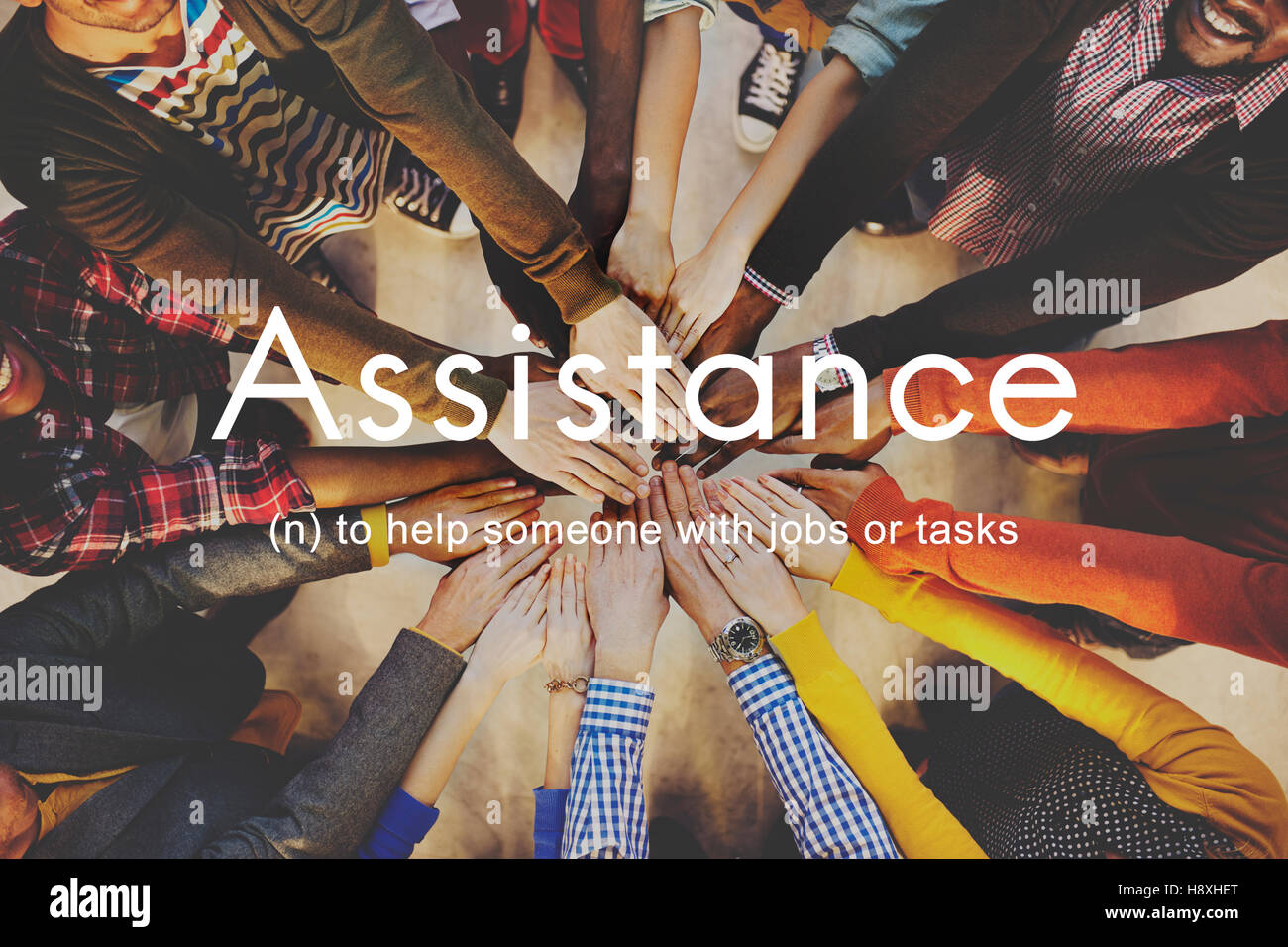 Assistance Coaching Collaboration Support Help Concept Stock Photo - Alamy
