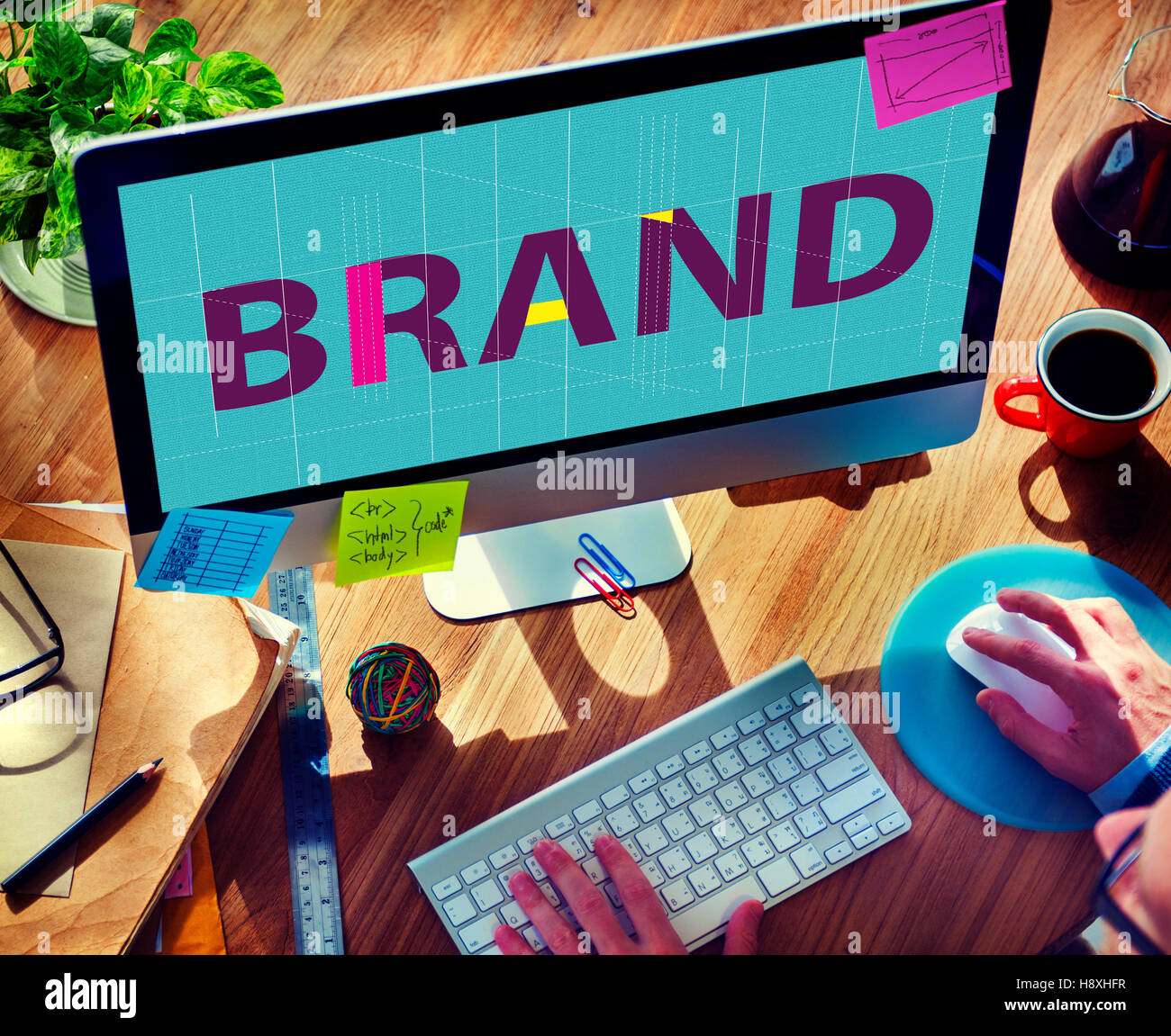 Brand Branding Copyright Label Logo Trademark Concept Stock Photo - Alamy