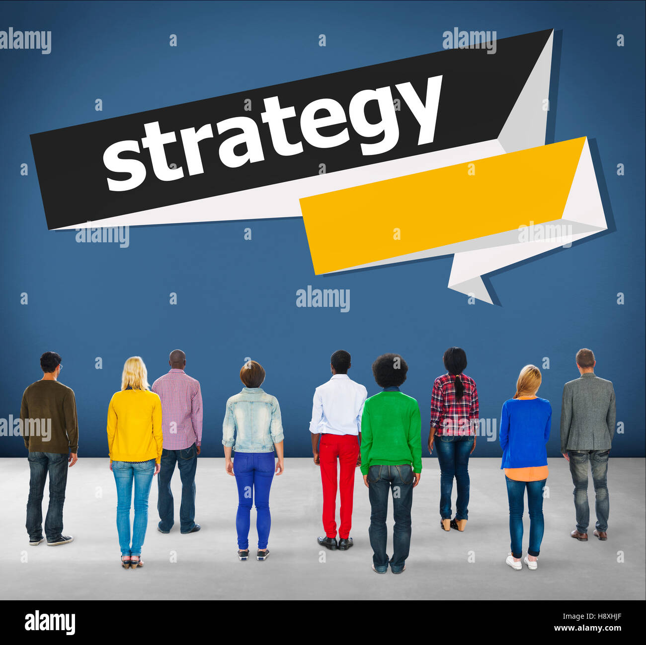 Strategy Planning Solution Tactics Vision Direction Concept Stock Photo ...