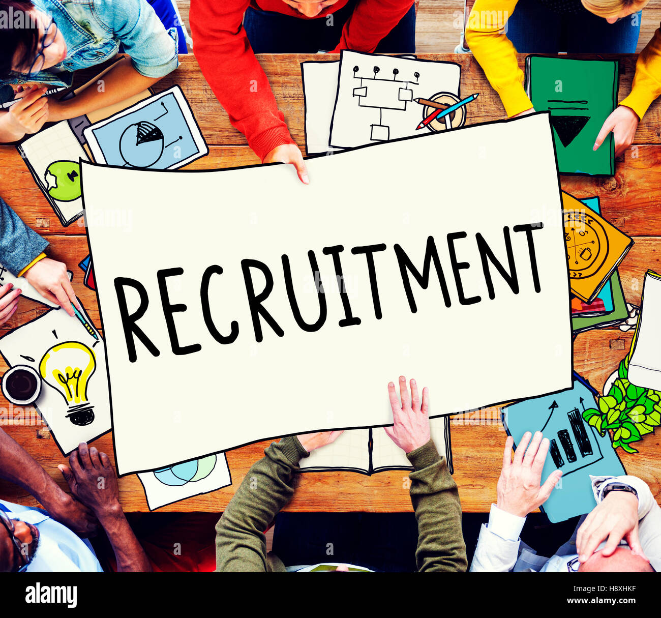 Recruitment Employment Hiring Human Resource Concept Stock Photo - Alamy