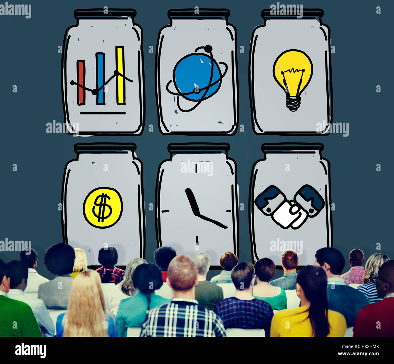 Planning FInancial Interaction Connection Social Concept Stock Photo ...