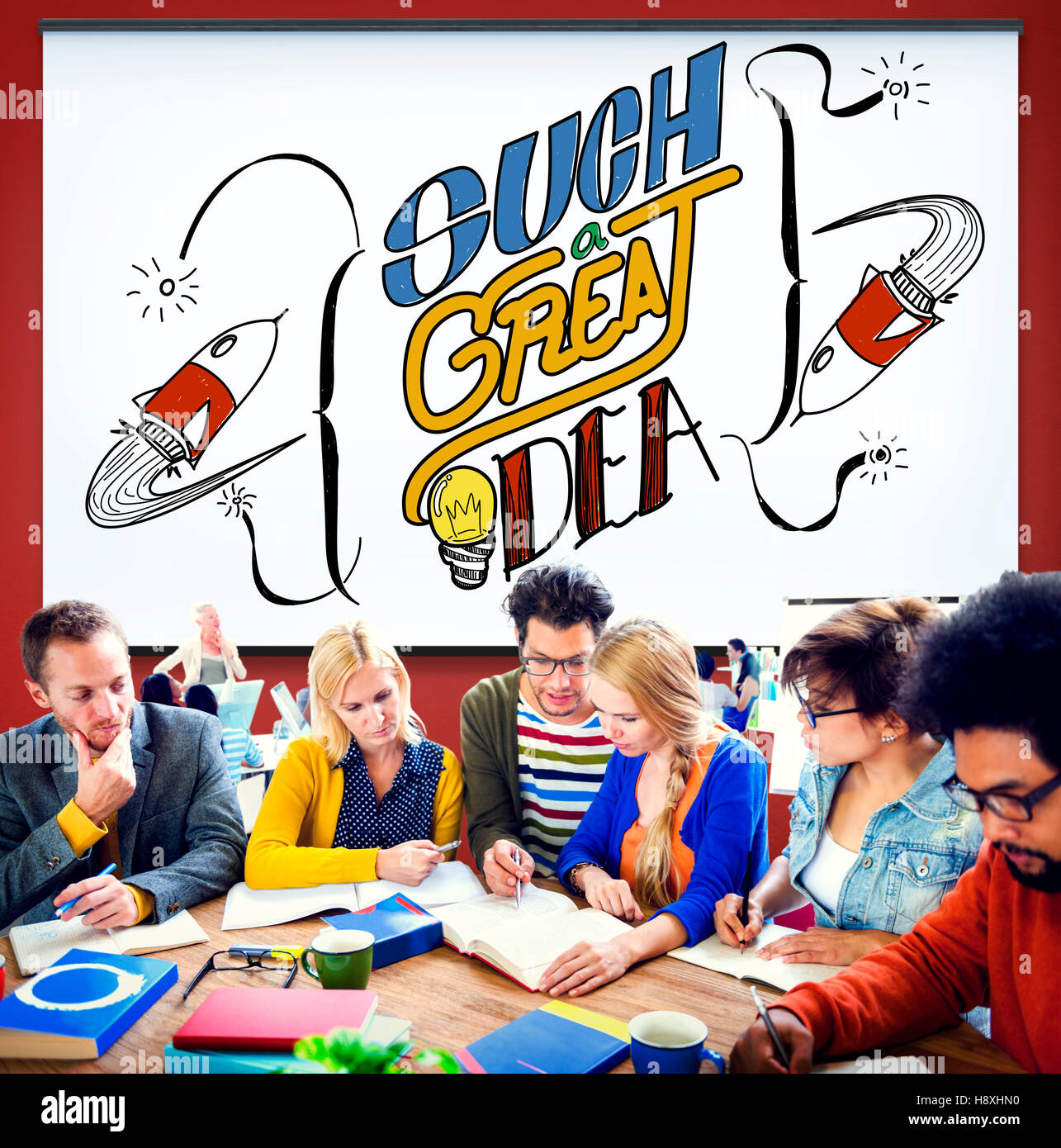 Great Idea Launch Creative Thinking Concept Stock Photo - Alamy