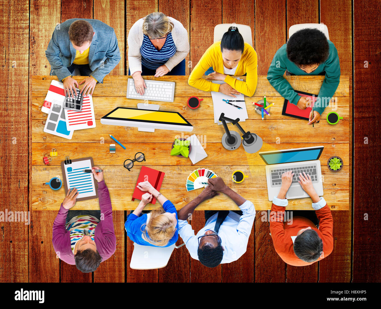 Meeting Brainstorming Discussion Collaboration Concept Stock Photo - Alamy