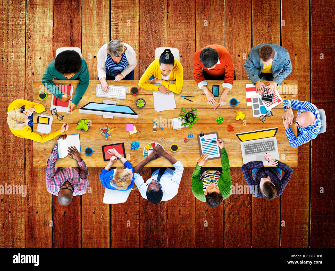 Meeting Brainstorming Discussion Collaboration Concept Stock Photo - Alamy