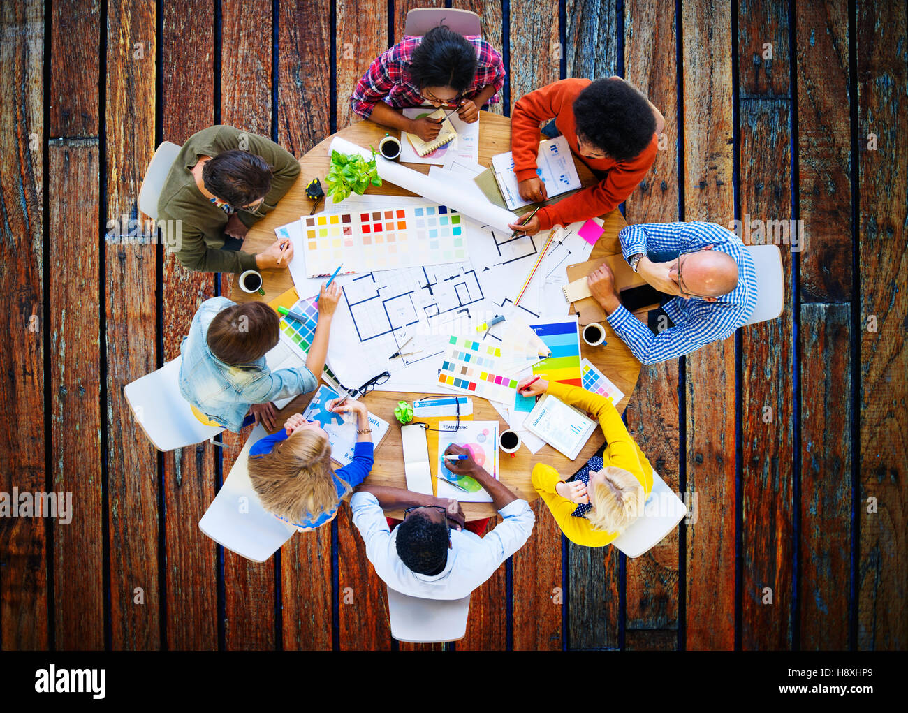 Meeting Brainstorming Discussion Collaboration Concept Stock Photo - Alamy