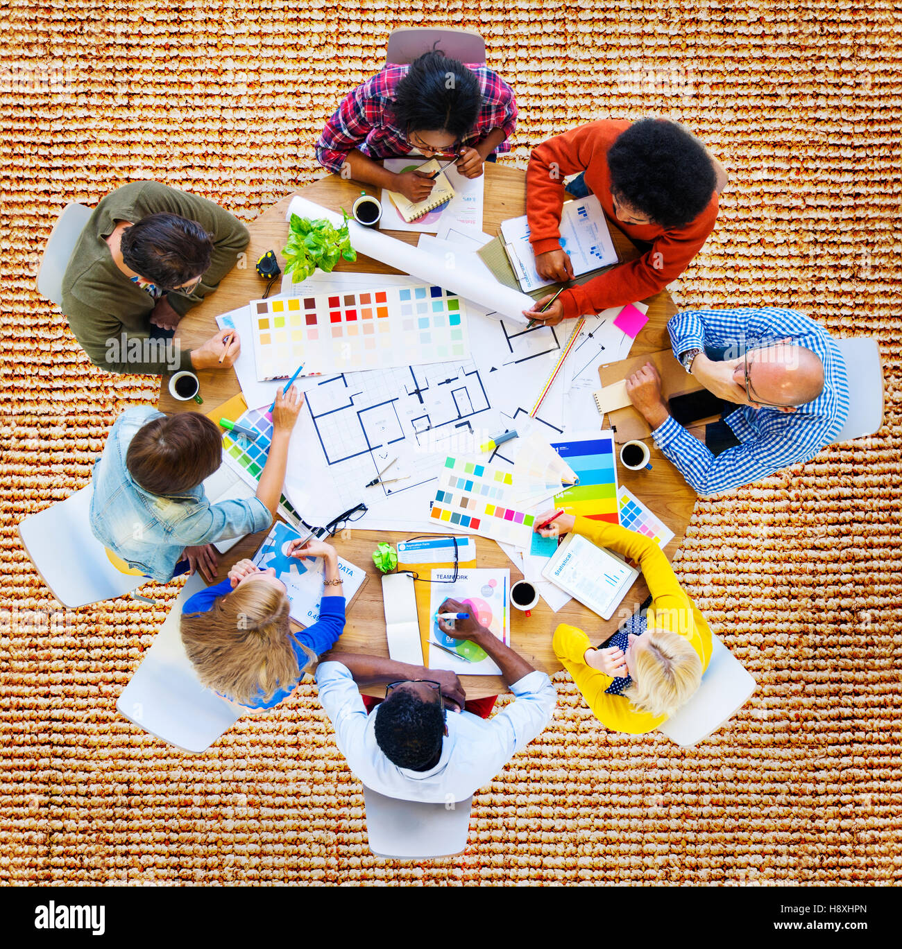 Meeting Brainstorming Discussion Collaboration Concept Stock Photo - Alamy