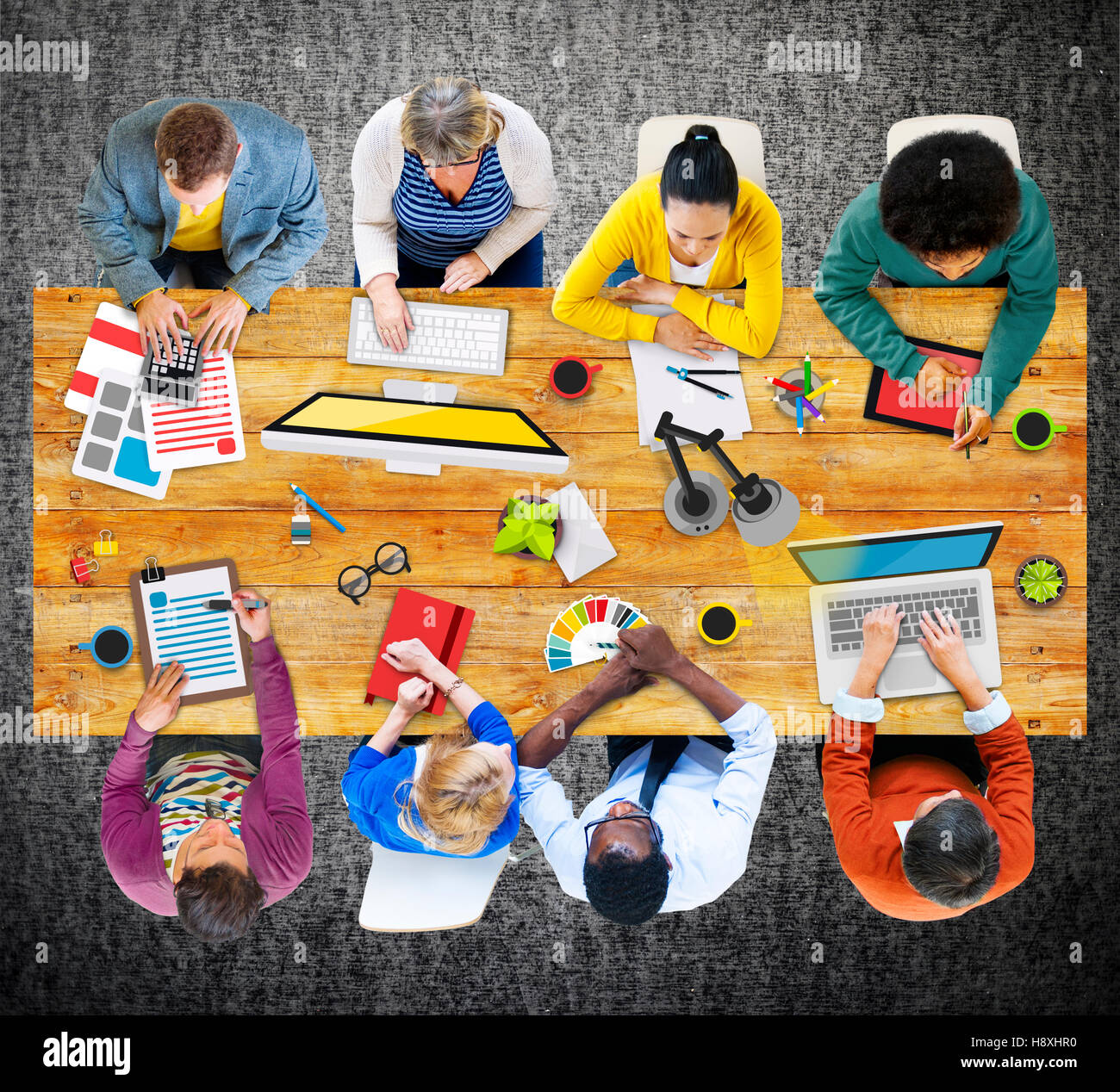 Meeting Brainstorming Discussion Collaboration Concept Stock Photo - Alamy