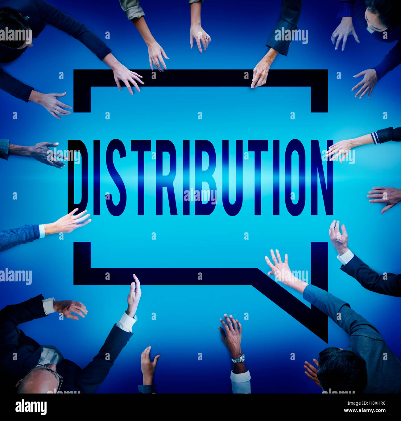 Distribution Sale Marketing Distributor Strategy Concept Stock Photo ...
