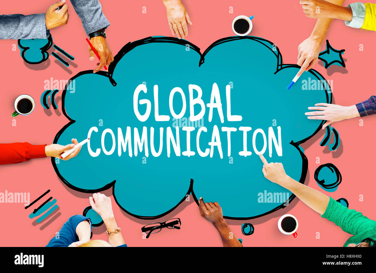 Global Communication Connection Community Concept Stock Photo - Alamy