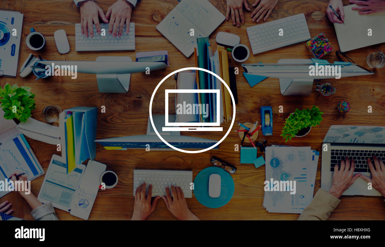 Laptop Computer Technology Digital Device Concept Stock Photo - Alamy