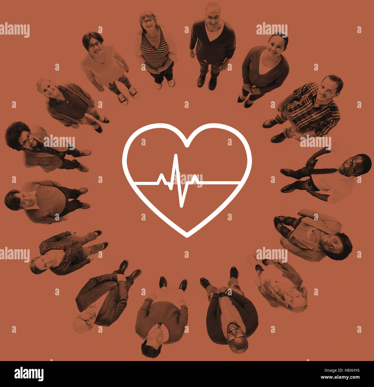 Heartbeat Healthcare Life Health Cardiogram Concept Stock Photo - Alamy