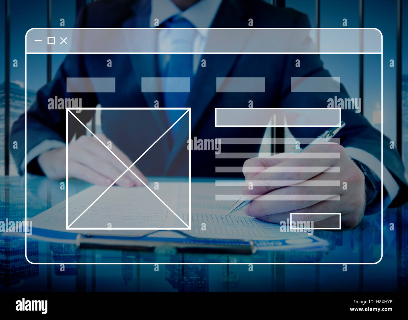 Webpage Technology Website Online Software Concept Stock Photo - Alamy