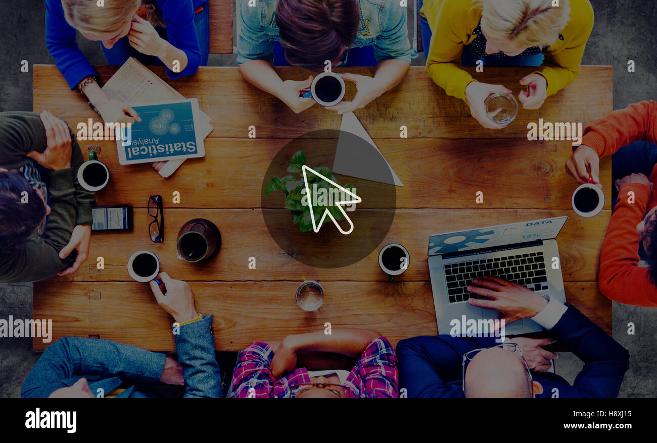 Pointer Selection Cursor Access Connection Networking Concept Stock 0204