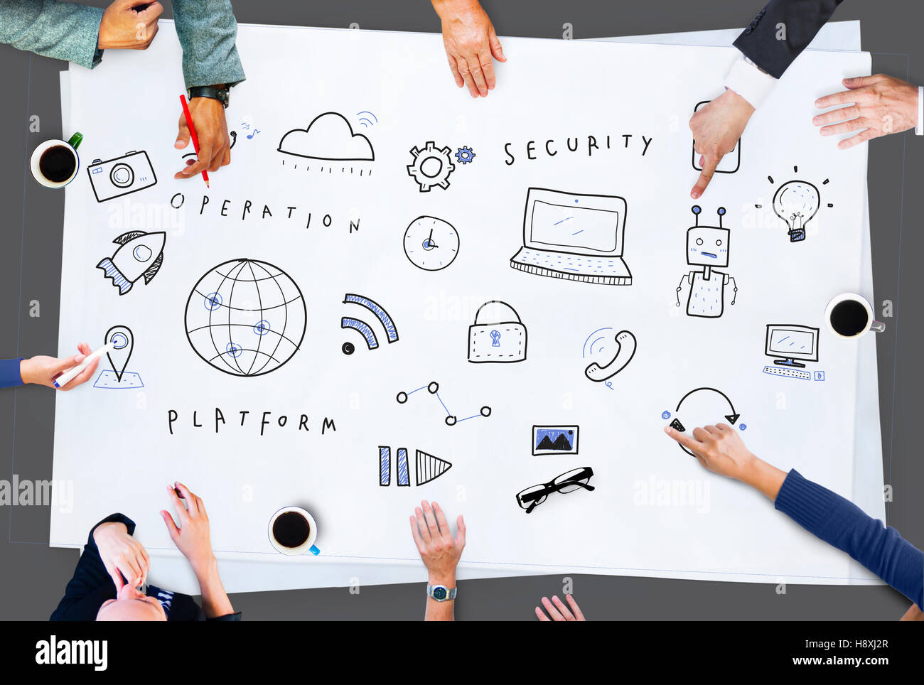 Technology Connecting Cloud Network Concept Stock Photo - Alamy