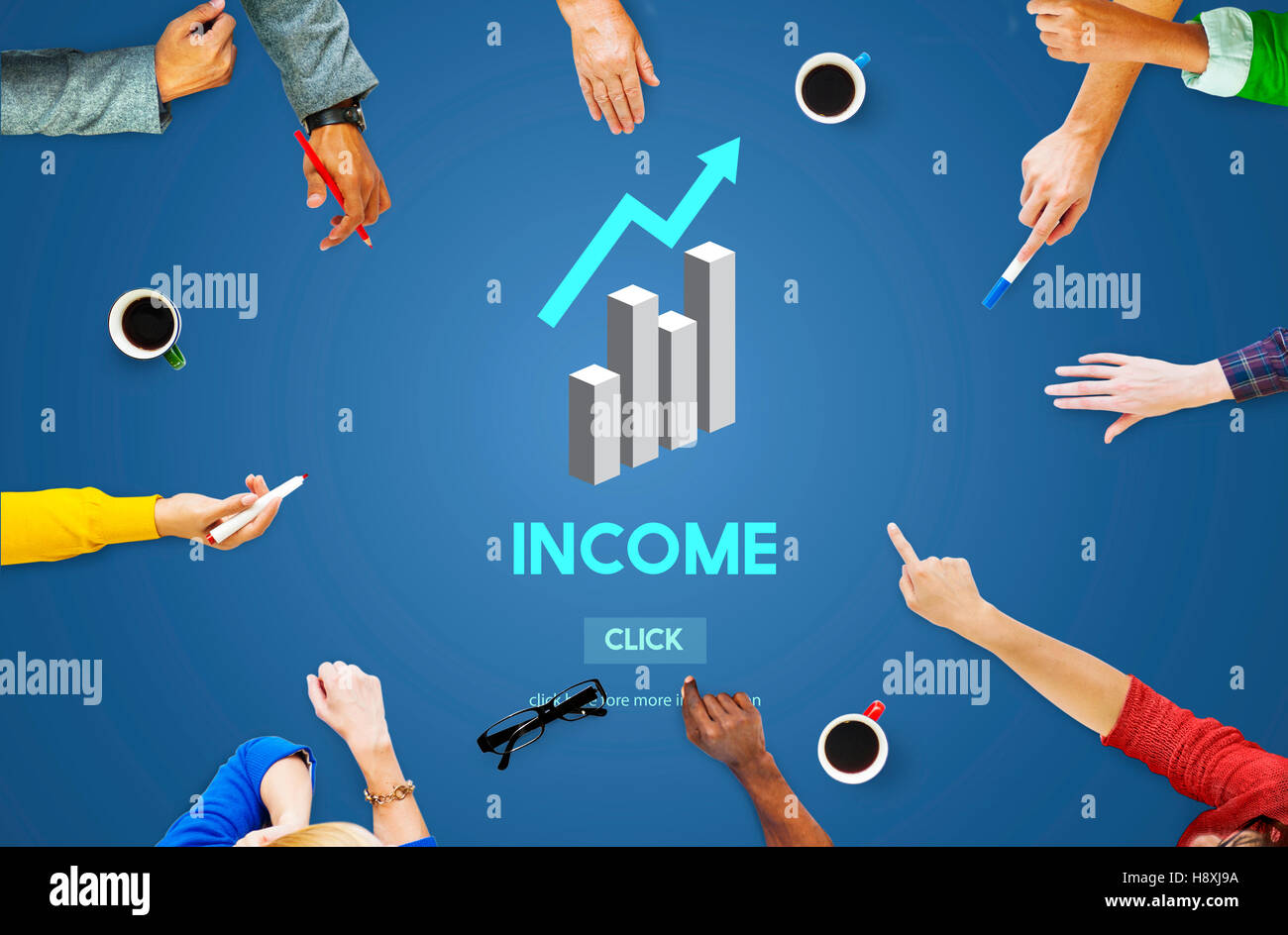 Income Assets Banking Economy Financial Money Concept Stock Photo - Alamy