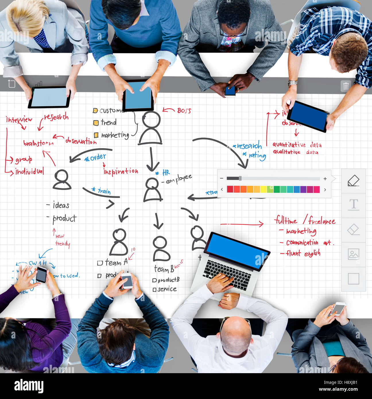 Organization Chart Management Planning Concept Stock Photo - Alamy