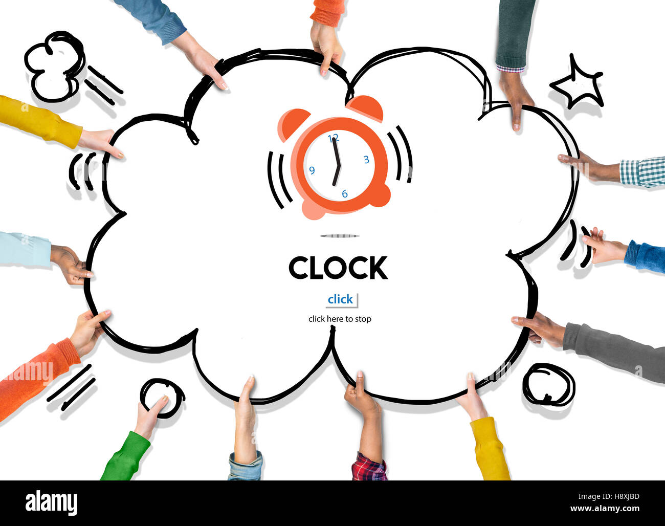 Time Alarm Deadline Countdown Concept Stock Photo - Alamy
