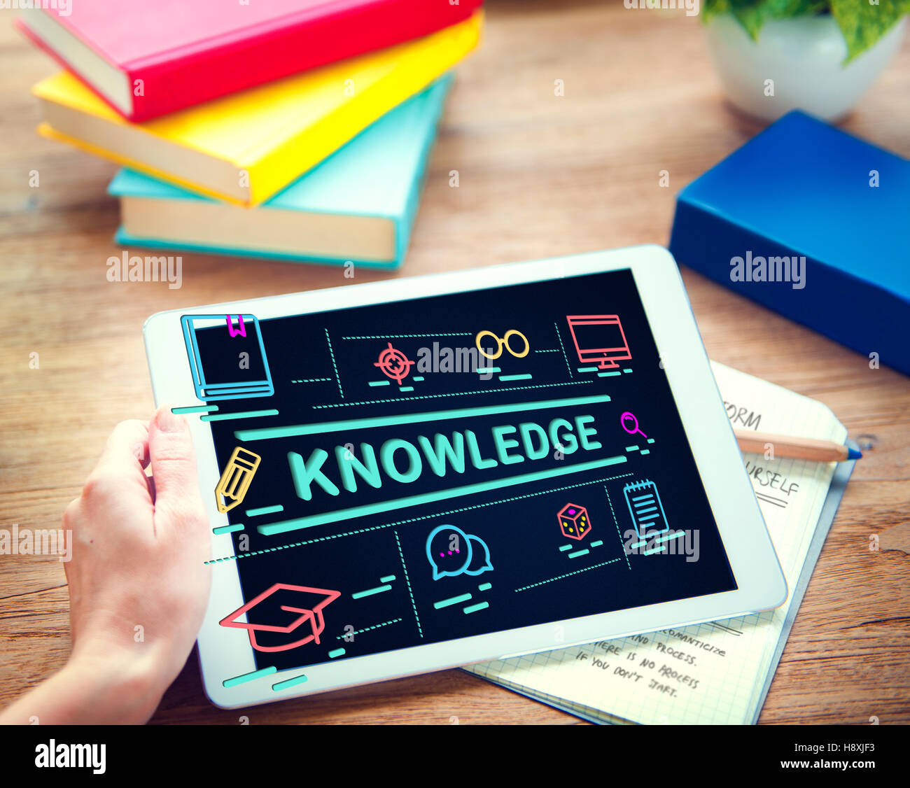 Knowledge College Education Insight Intelligence Concept Stock Photo ...