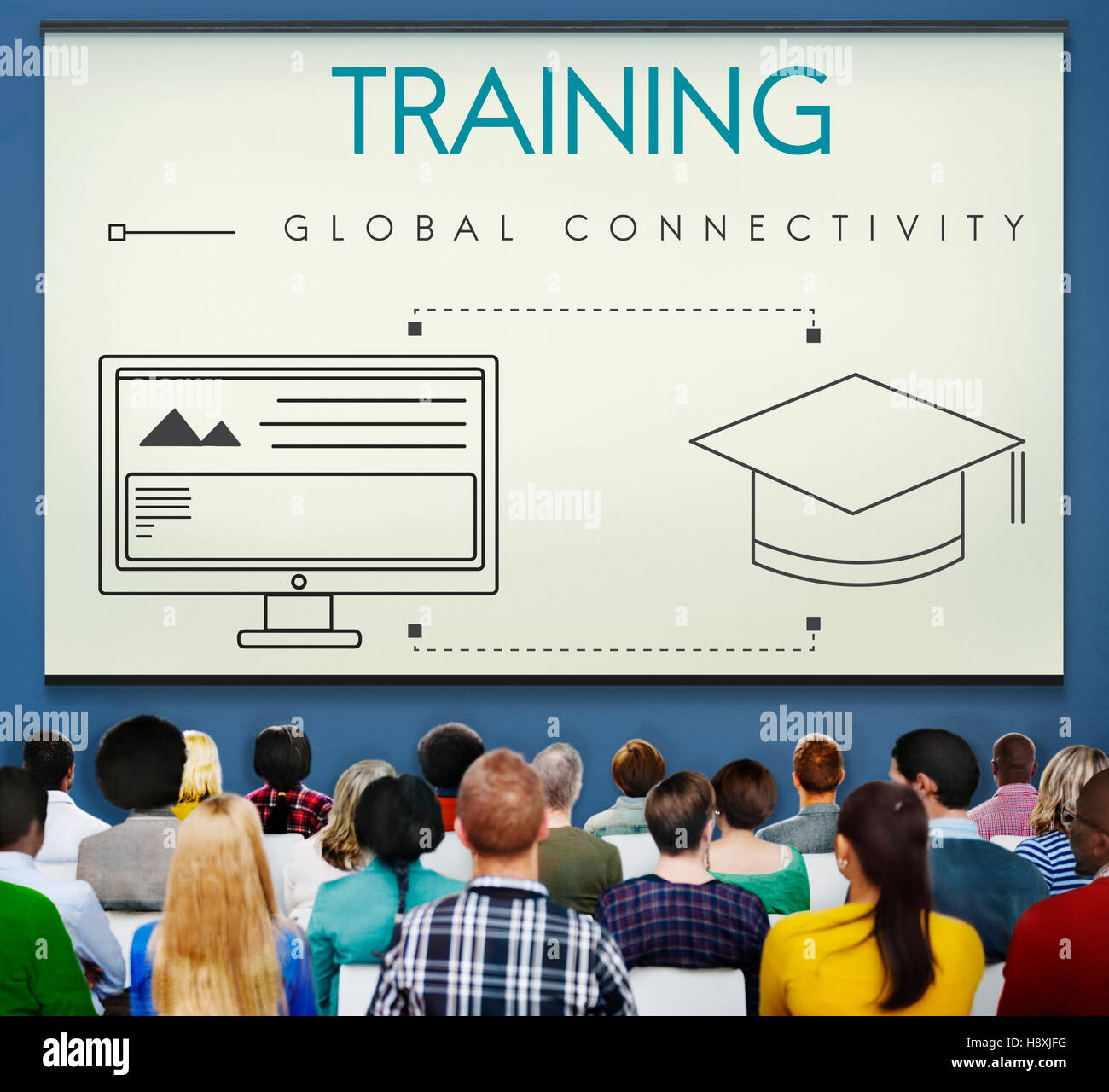 Education Global Connectivity Graphic Concept Stock Photo - Alamy