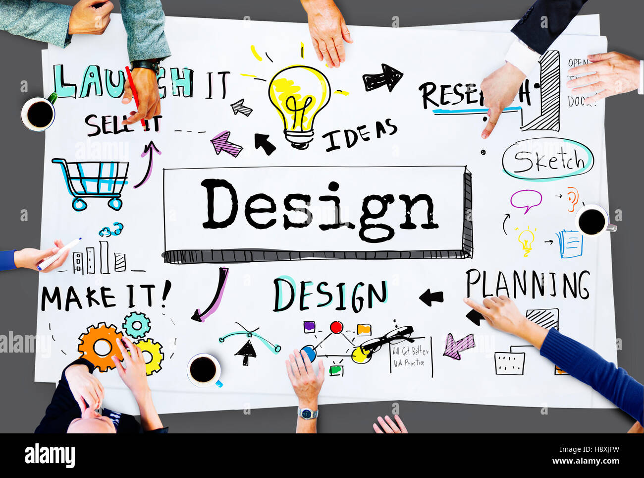Design Ideas Create Planning Vision Concept Stock Photo - Alamy