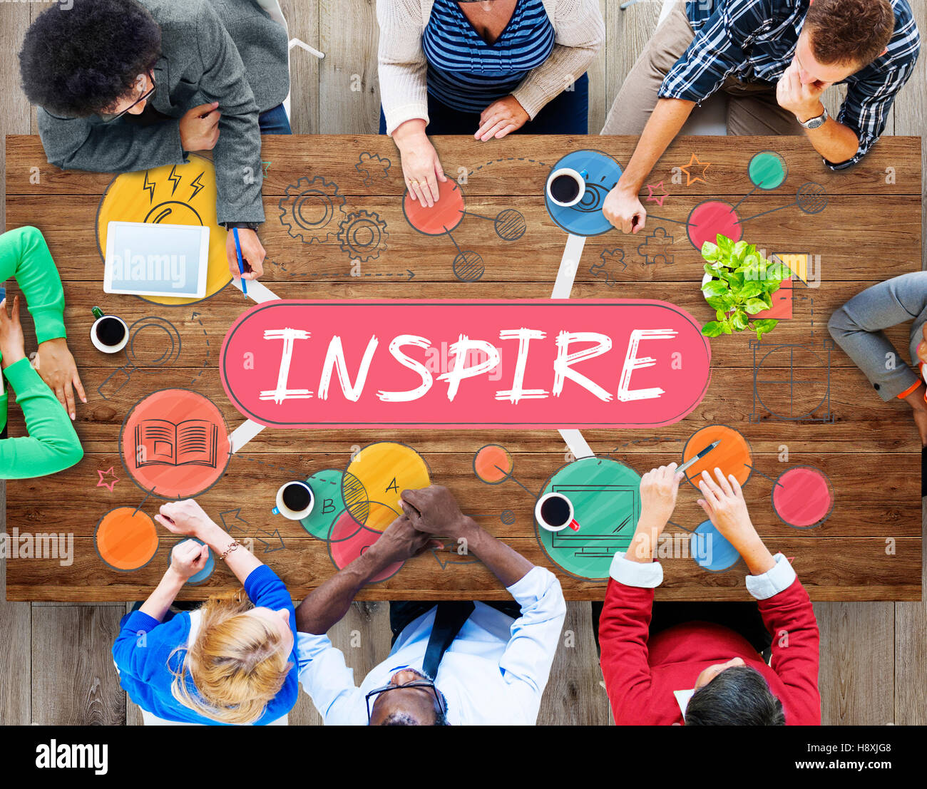 Ideas Inspire Creative Thinking Motivation Concept Stock Photo - Alamy