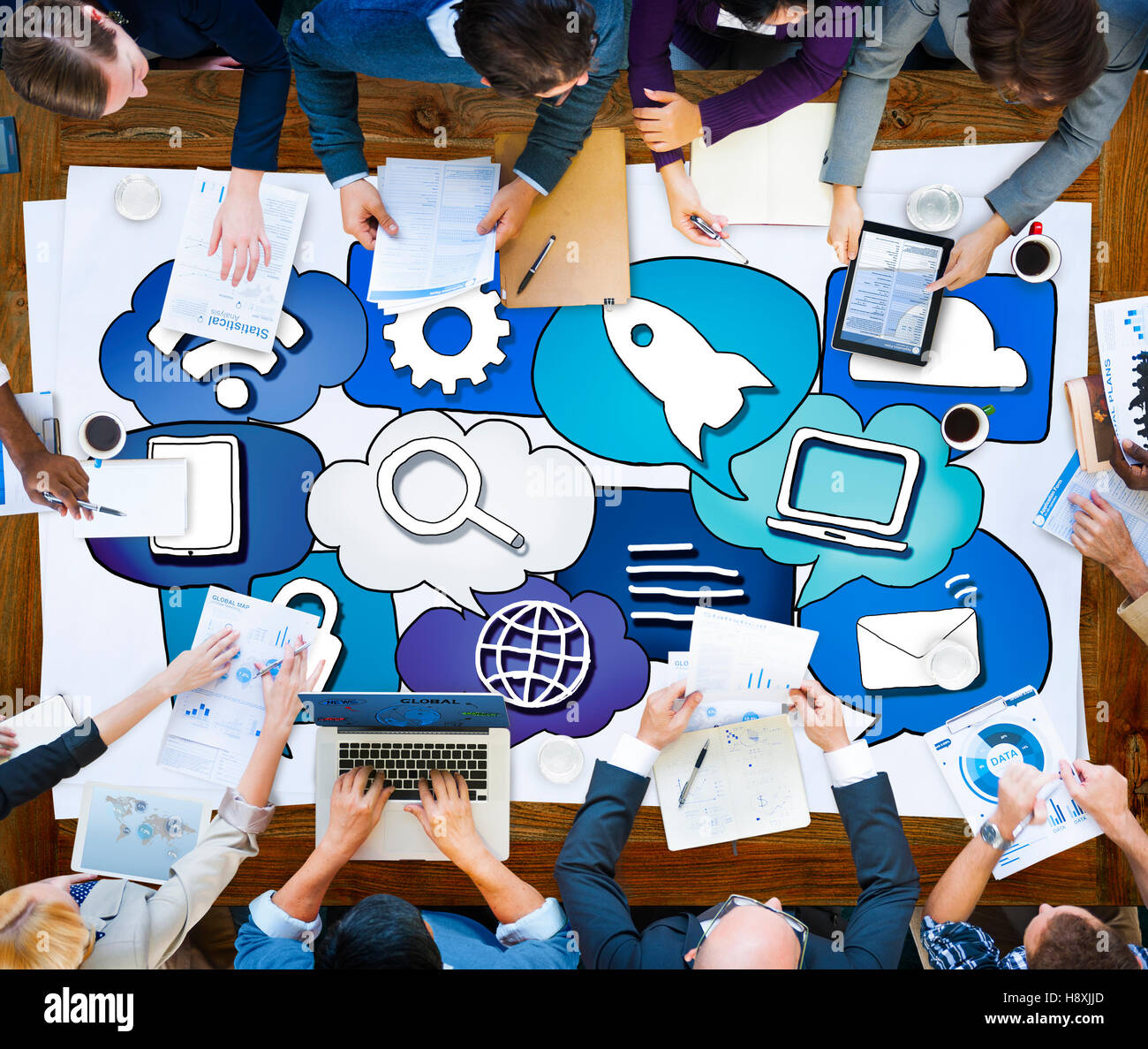 Media Communication Technology Latest Modern Concept Stock Photo - Alamy