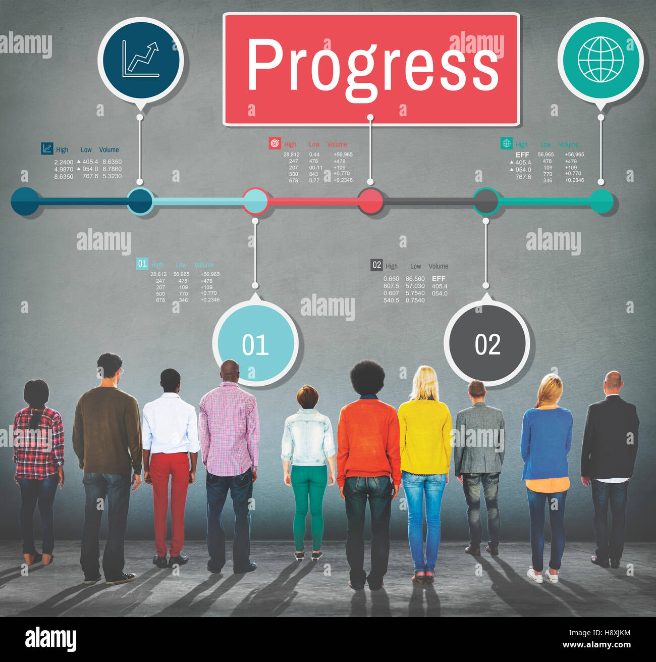 Progress Improvement Investment Mission Develoment Concept Stock Photo ...