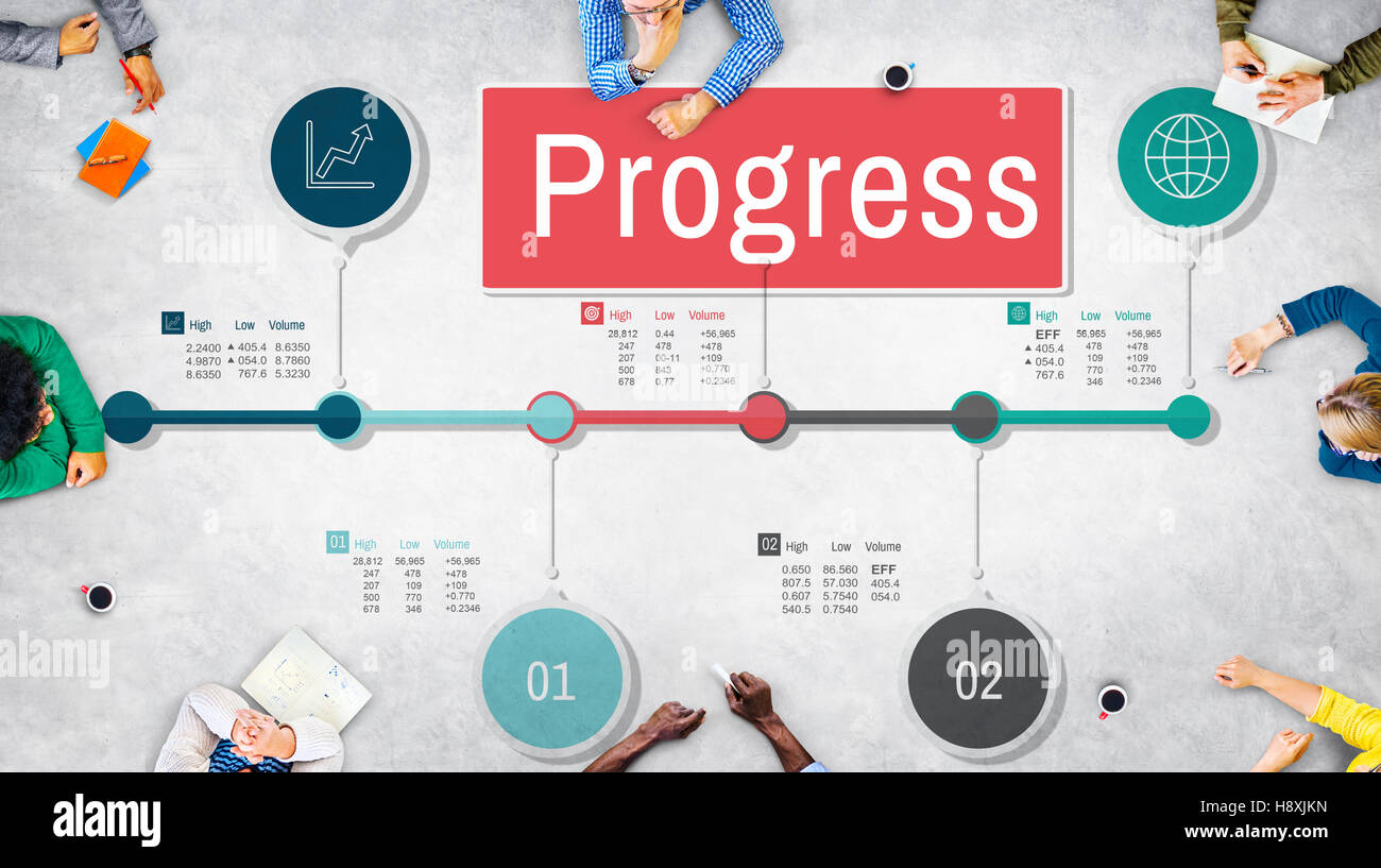 Progress Improvement Investment Mission Develoment Concept Stock Photo ...