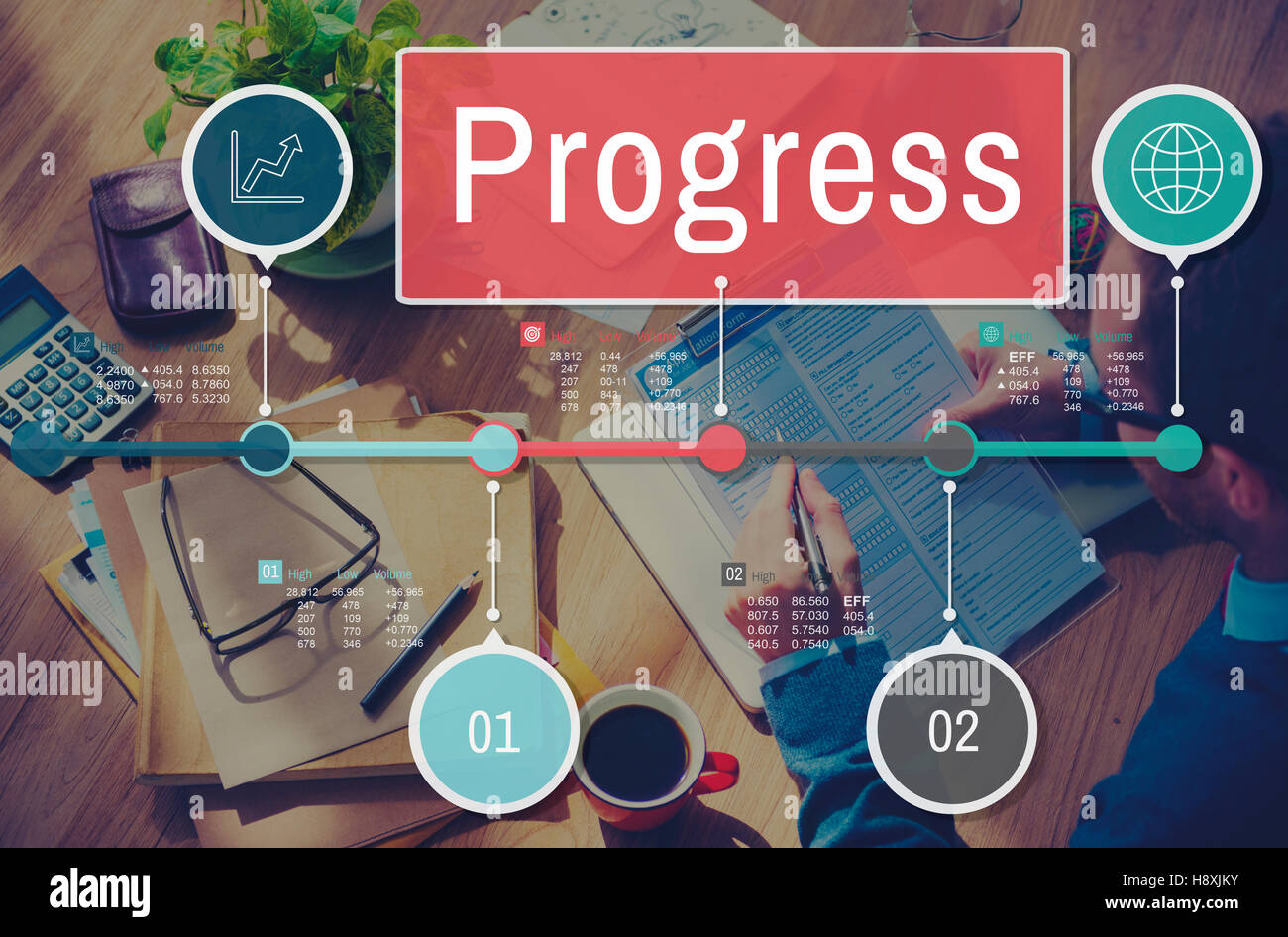 Progress Improvement Investment Mission Develoment Concept Stock Photo ...
