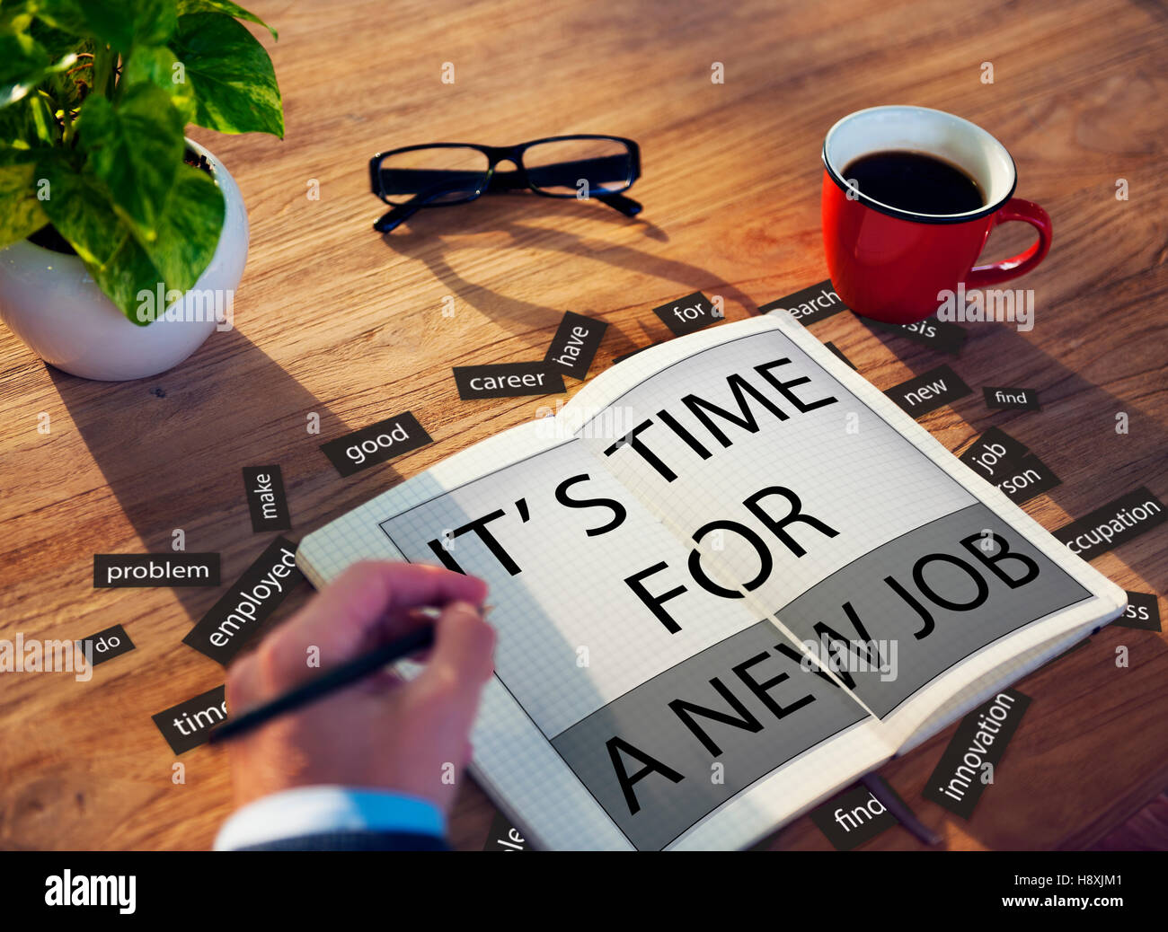 It's Time For New Job Career Employment Concept Stock Photo - Alamy