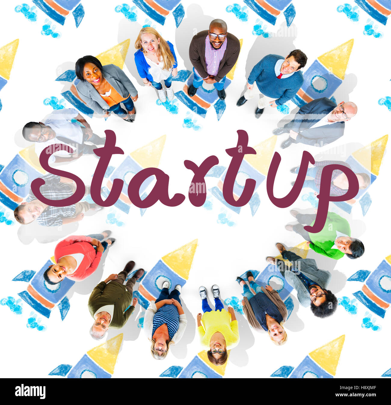 Start Up Launch Business Strategy Development Concept Stock Photo - Alamy