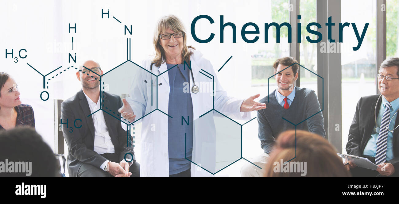 Chemistry Science Experiment Formula Concept Stock Photo - Alamy