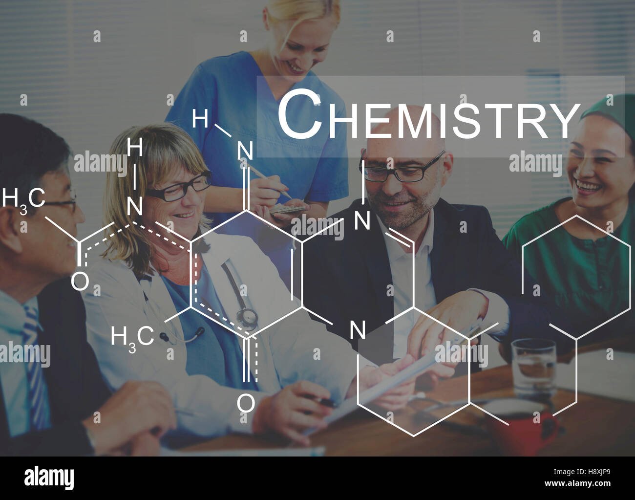 Chemistry Science Experiment Formula Concept Stock Photo - Alamy