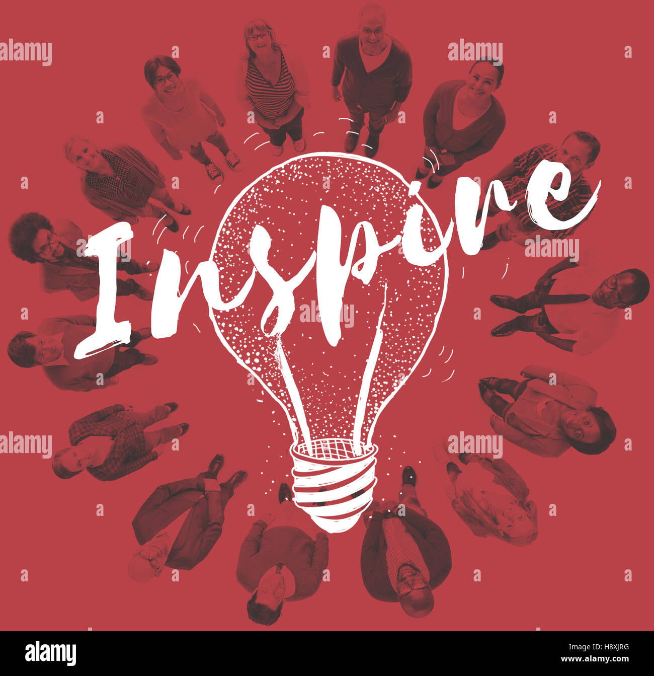 Inspire Inspiration Motivation Creative Creativity Concept Stock Photo ...