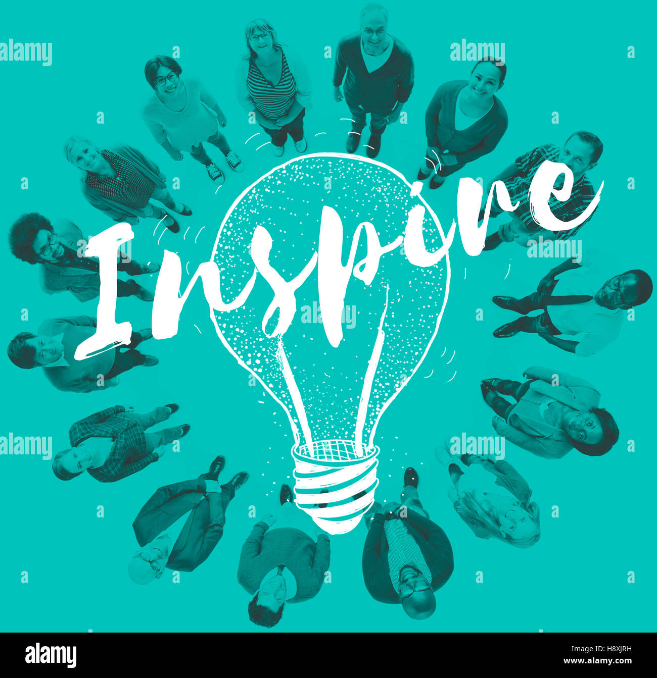 Inspire Inspiration Motivation Creative Creativity Concept Stock Photo ...